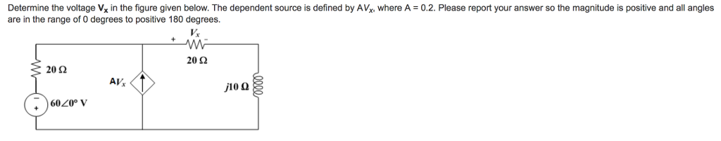Solved Determine the voltage Vx in the figure given below. | Chegg.com