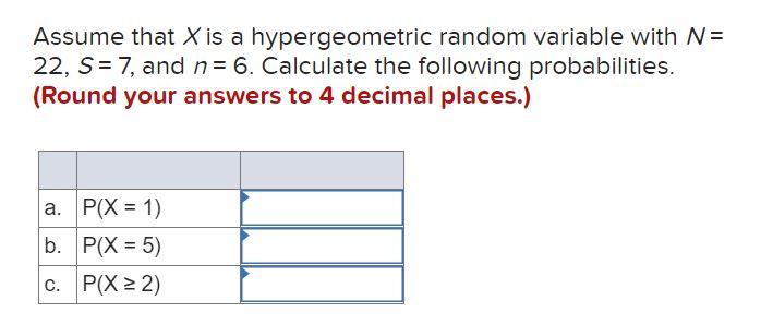 Solved Assume that X is a hypergeometric random variable | Chegg.com