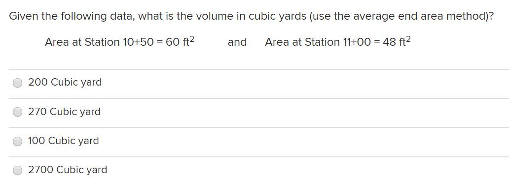 Solved Given the following data, what is the volume in cubic | Chegg.com