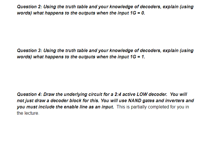 Solved Part A: The 2:4 Decoder and the 74139 IC Below is the | Chegg.com