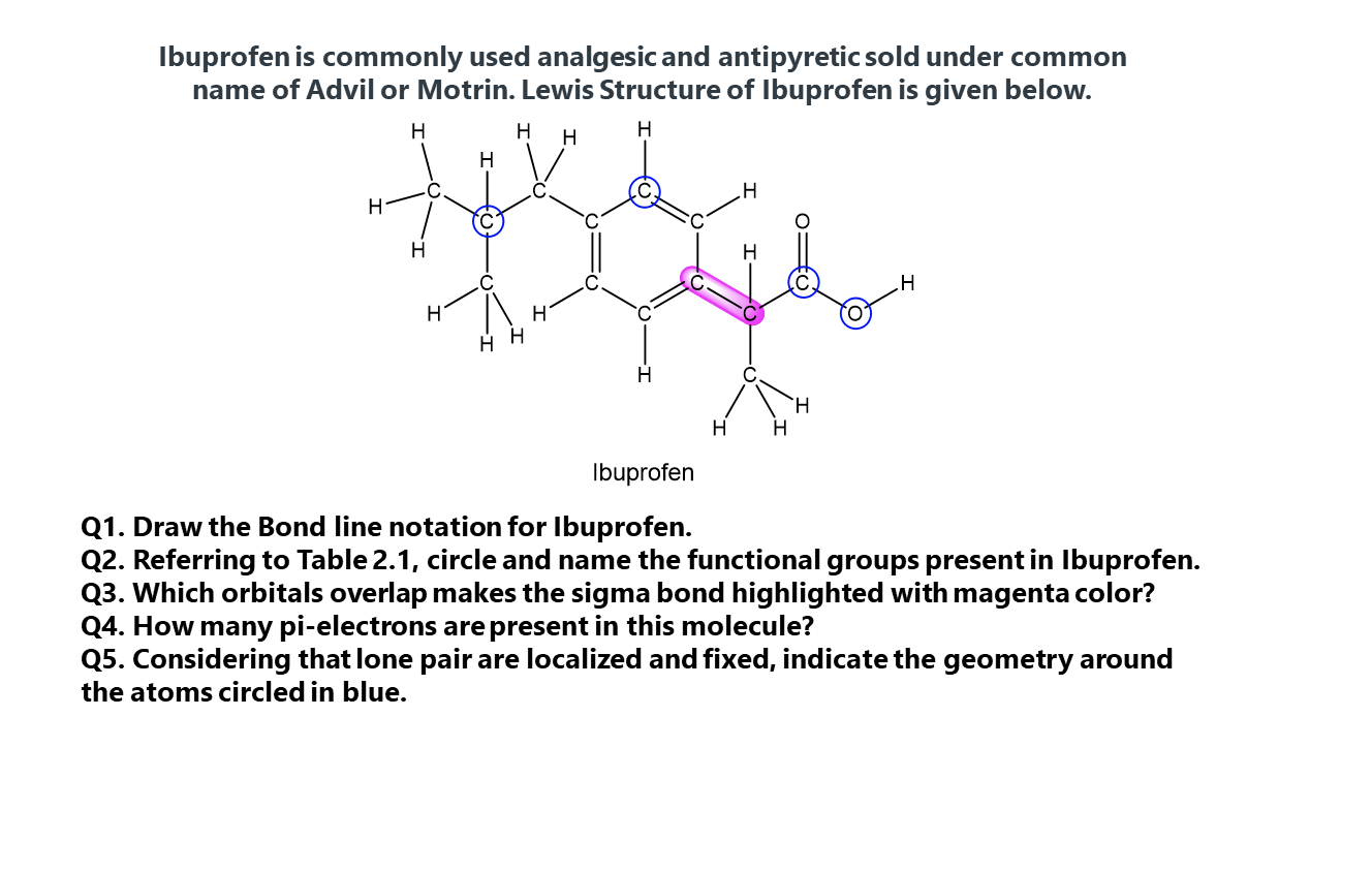 Ibuprofen Molecular Structure