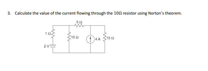 Calculate the value of the current flowing through | Chegg.com
