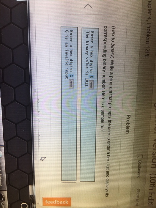 Solved Write a program that prompts the user to enter a hex | Chegg.com