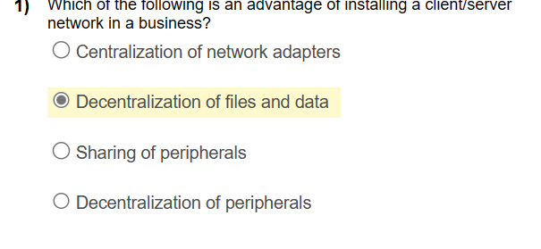 Solved 3) Which server would a client/server network include | Chegg.com