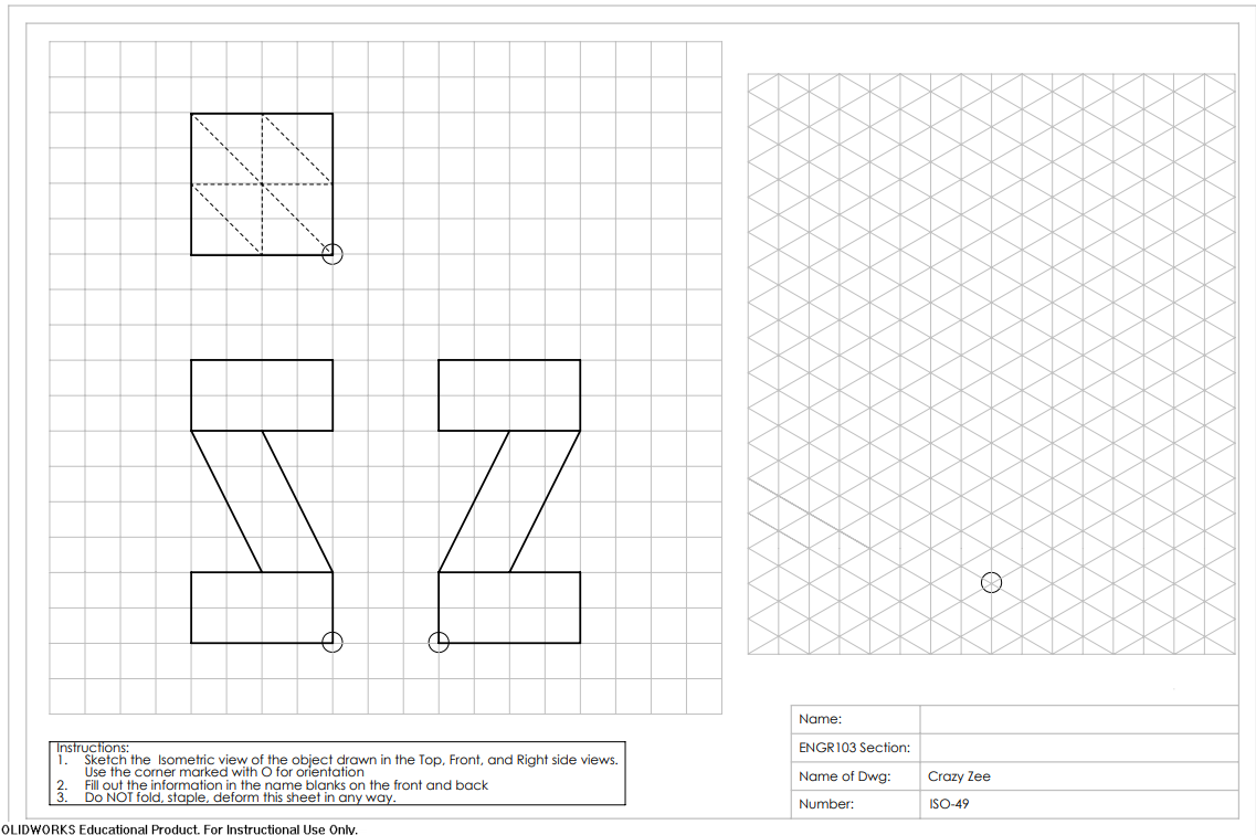 Solved Name: ENGR 103 Section: Instructions: 1. Sketch the | Chegg.com