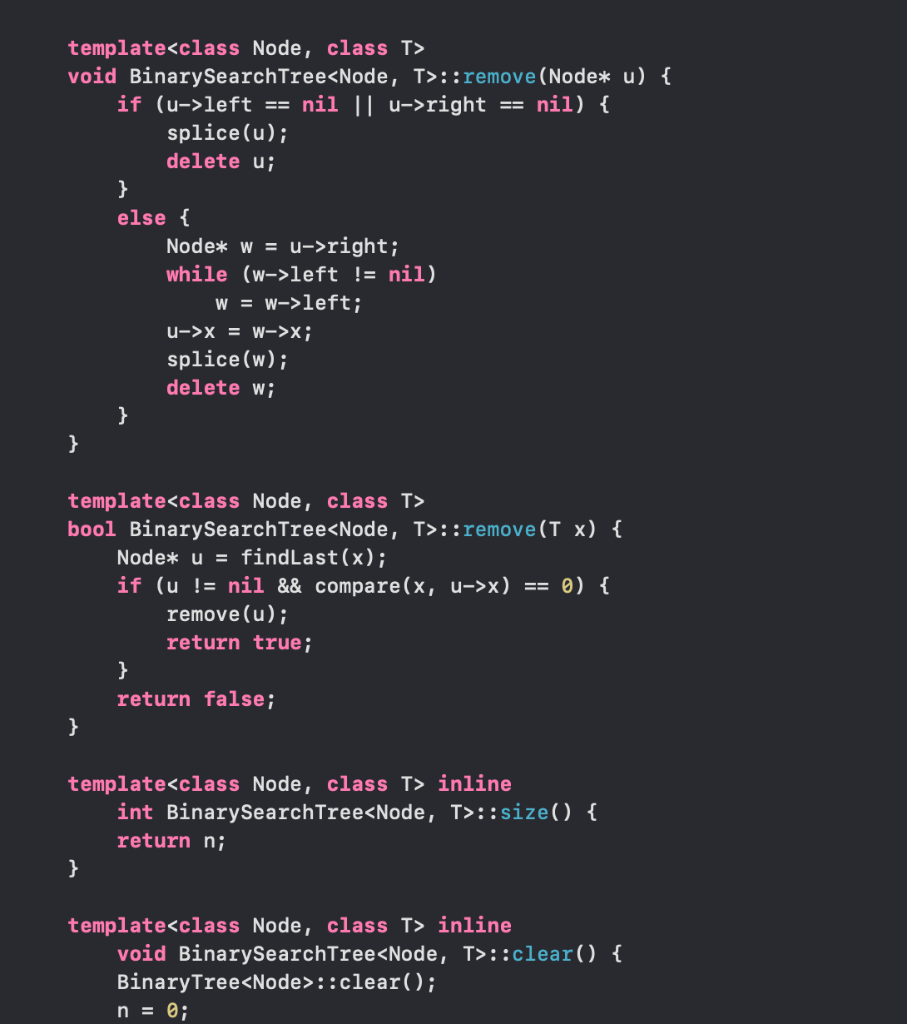 Solved 5 #ifndef BINARYSEARCHTREE_H_ Ó #define | Chegg.com