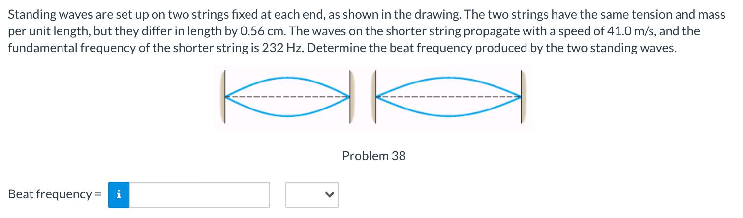 Solved Standing Waves Are Set Up On Two Strings Fixed At 9460