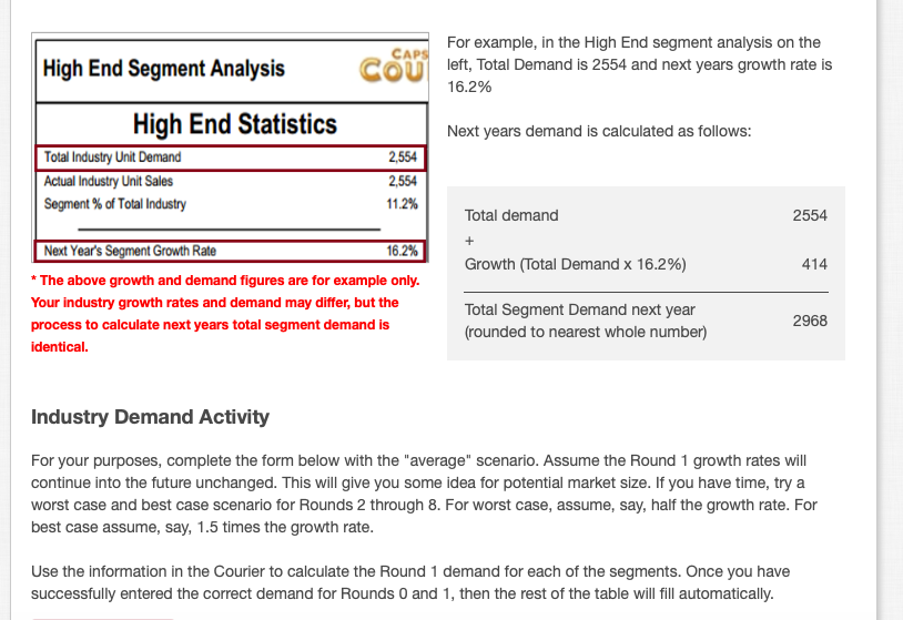 For example, in the High End segment analysis on | Chegg.com