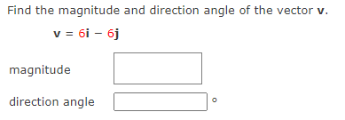 Solved Find the component form and the magnitude of the | Chegg.com