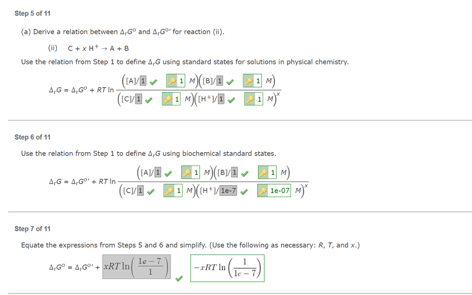 Solved In physical chemistry, the standard state for a | Chegg.com