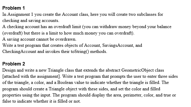 Solved Problem 1 In Assignment 1 You Create The Account Chegg