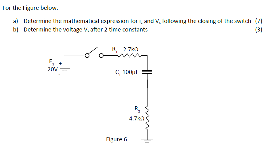 Solved For the Figure below:a) ﻿Determine the mathematical | Chegg.com