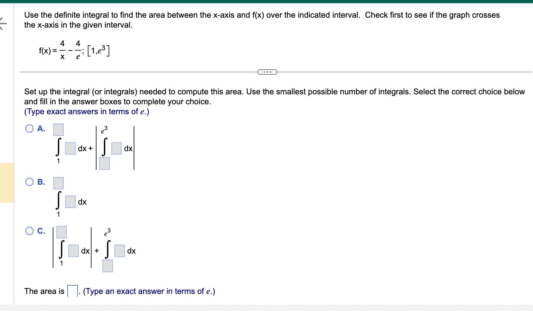 Solved Use the definite integral to find the area between | Chegg.com