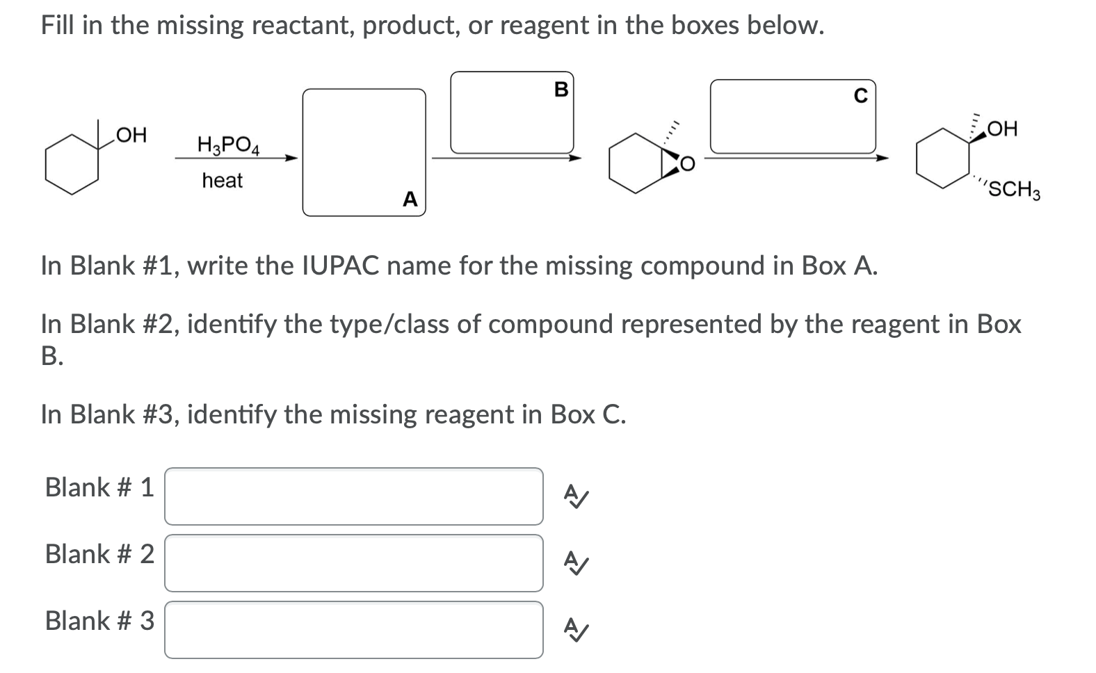 Solved Fill in the missing reactant, product, or reagent in | Chegg.com
