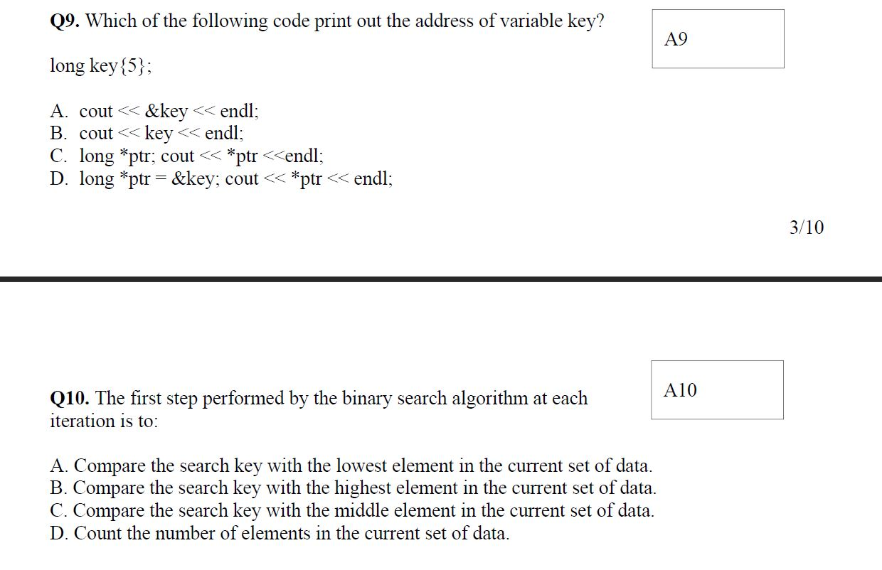Solved For the multiple choice questions, circle the single | Chegg.com