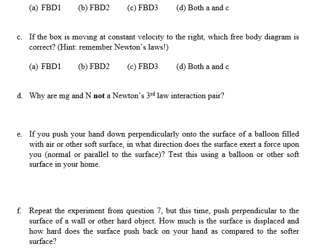 Solved F1 F2 F1 52 F1 mg mg Ymg mg FBD1 FBD2 FBD3 FBD4 la. | Chegg.com