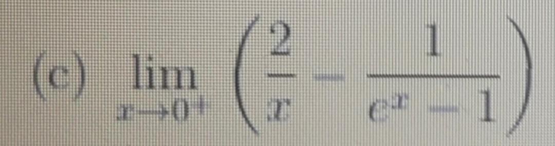 Solved Calculate the following limits. If the limit ends up | Chegg.com