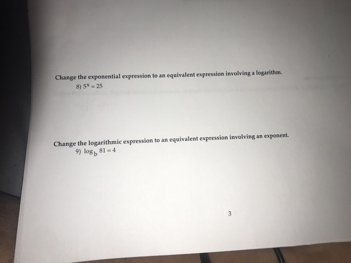 Solved Change the exponential expression to an equivalent | Chegg.com