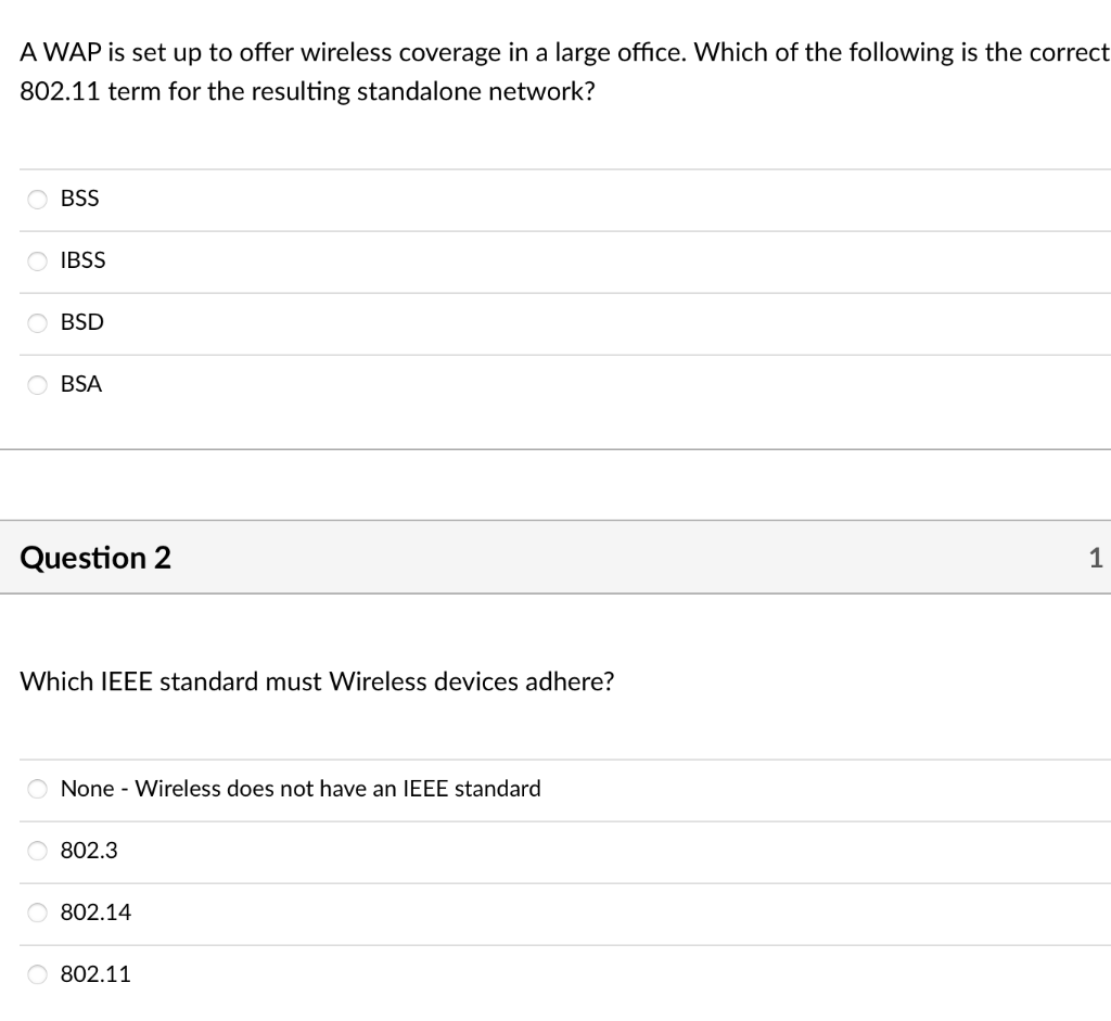 Solved A WAP is set up to offer wireless coverage in a large | Chegg.com