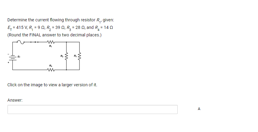 Solved Determine the current flowing through resistor R1, | Chegg.com