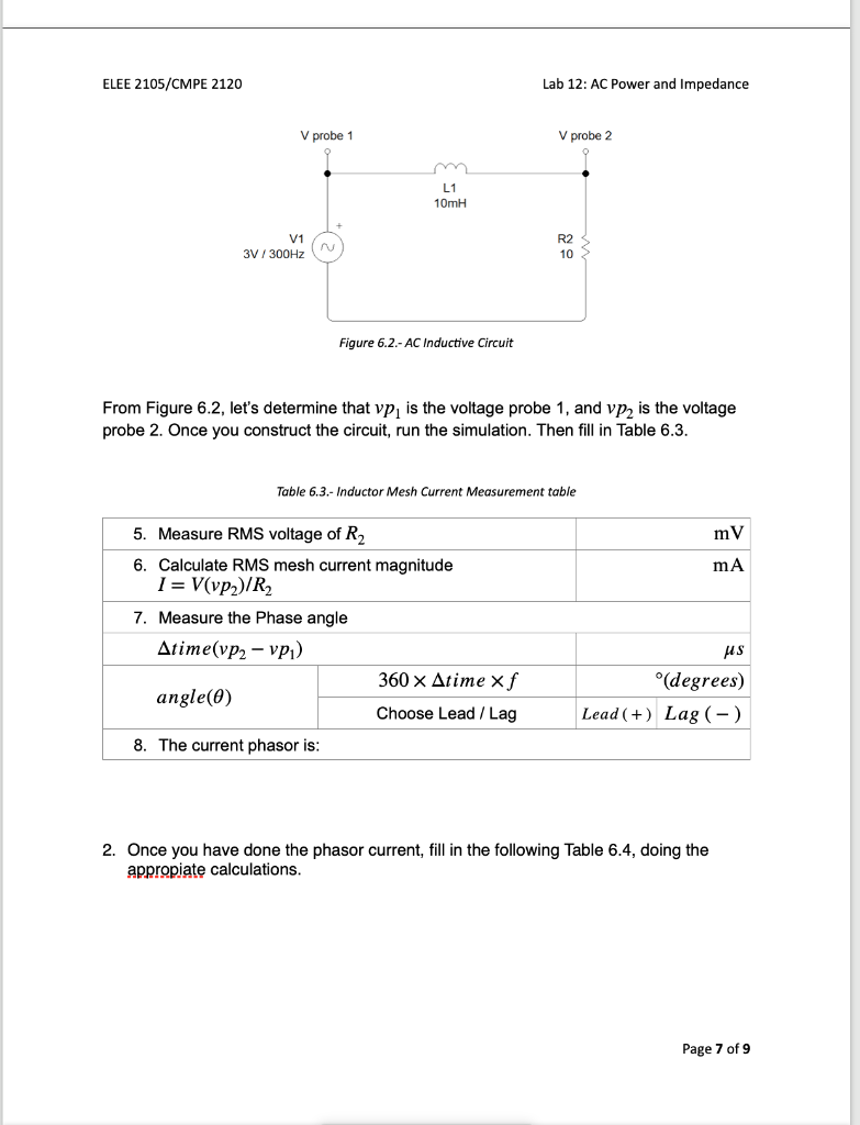 Solved VI.1.Capacitive Circuit 1. On your breadboard, set up | Chegg.com
