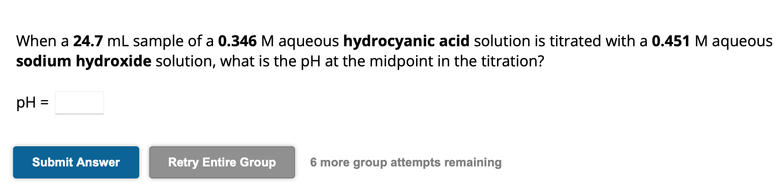 Solved When a 24.7mL sample of a 0.346M aqueous hydrocyanic | Chegg.com