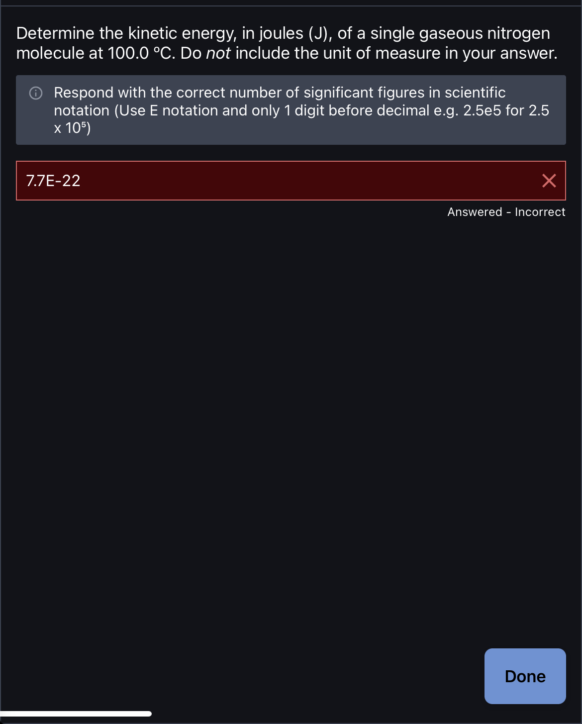 Solved Determine the kinetic energy, in joules (J), of a | Chegg.com