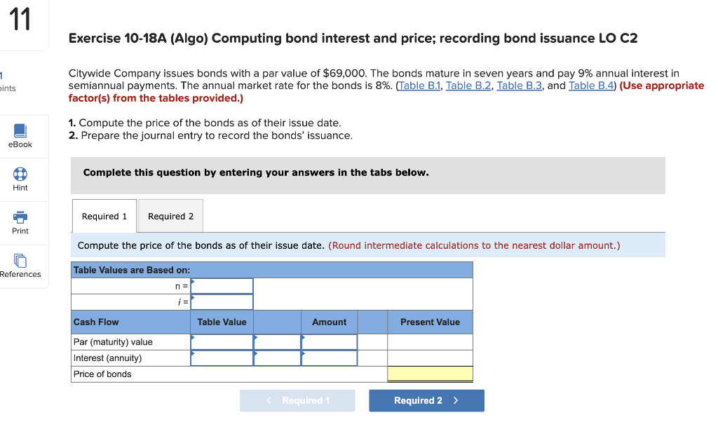 Solved Exercise 10-18A (Algo) Computing bond interest and | Chegg.com