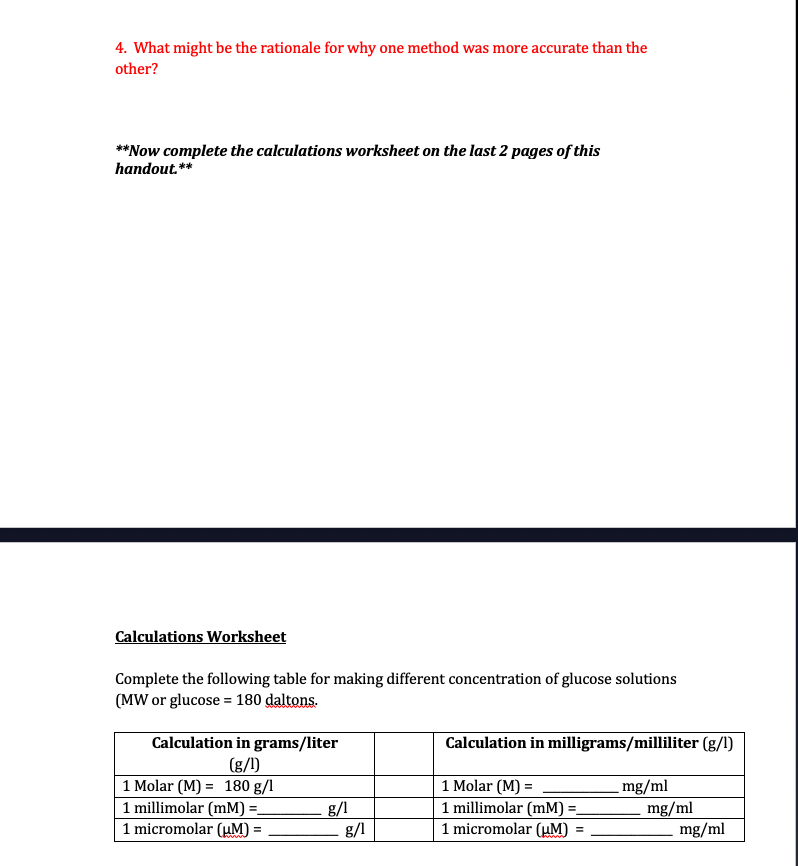 Solved 1. The stock concentration (C1) of your dye is 150 | Chegg.com