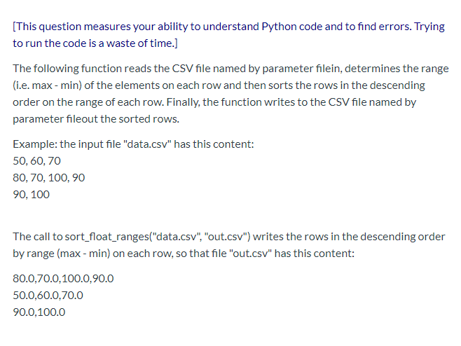 Solved (This question measures your ability to understand | Chegg.com