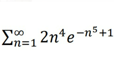 Solved Дne, 2n+e-n5+1 п=1 | Chegg.com