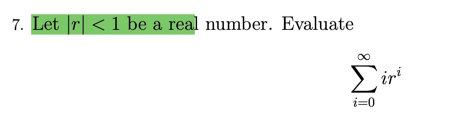 Solved 7. Let ∣r∣