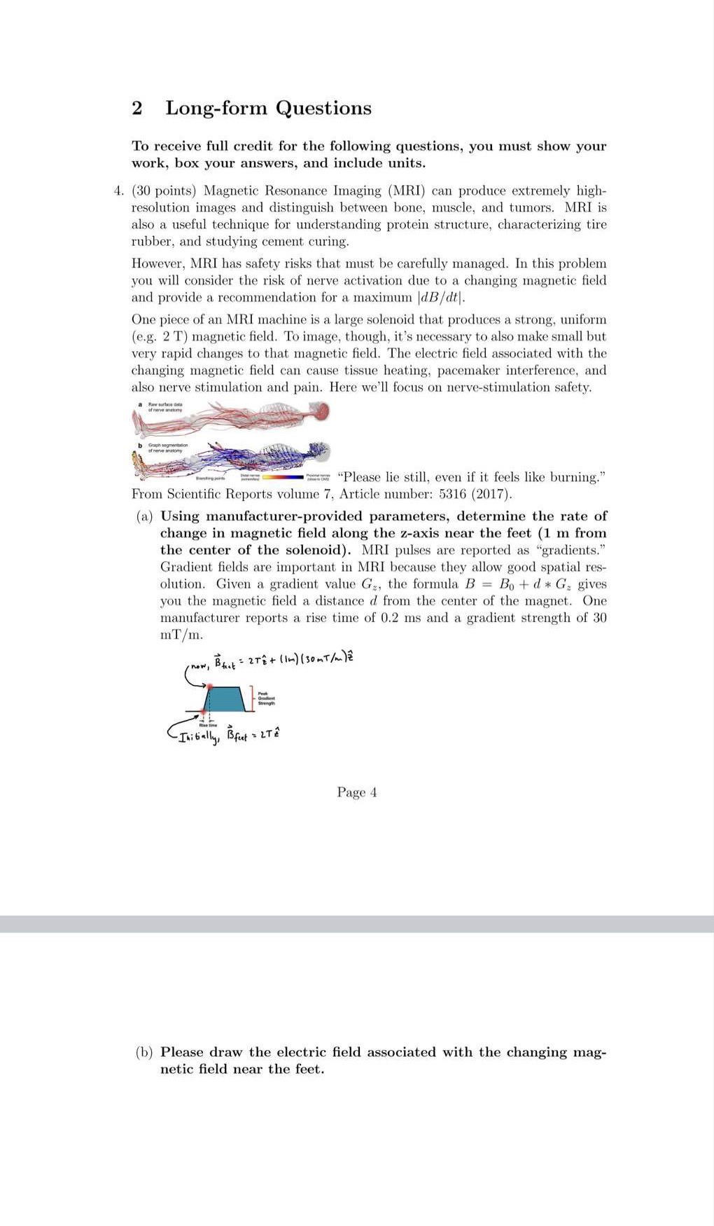 2 Long-form Questions To receive full credit for the | Chegg.com