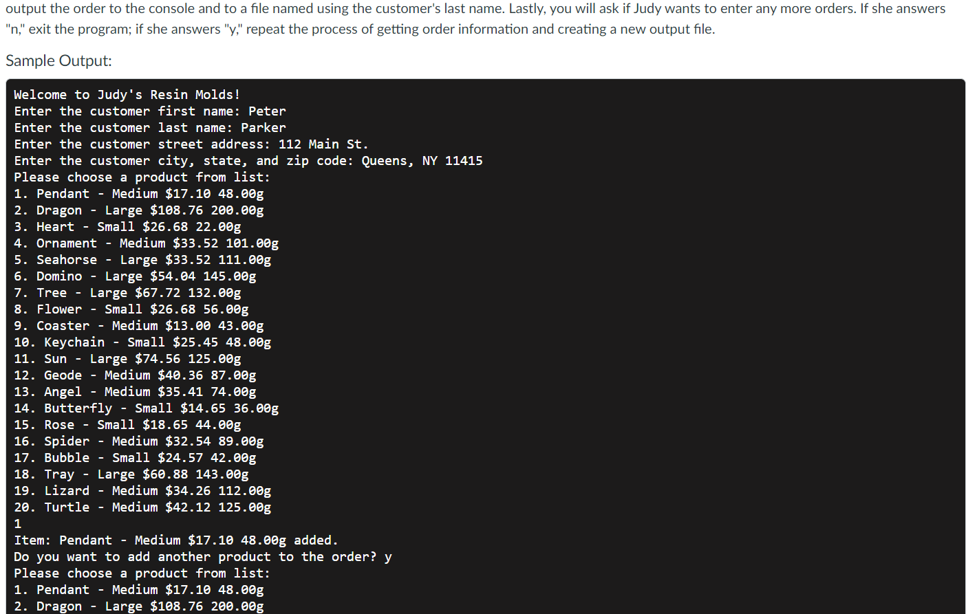 Solved \#include {S,M,L}; struct moldType \{ std::string | Chegg.com