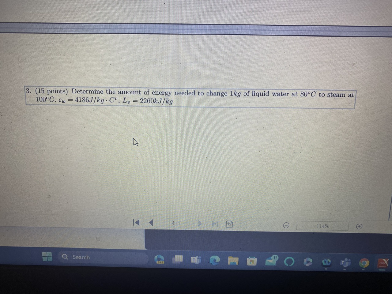 Solved 3. (15 points) Determine the amount of energy needed | Chegg.com Solved 3. (15 points) Determine the amount of energy needed | Chegg.com