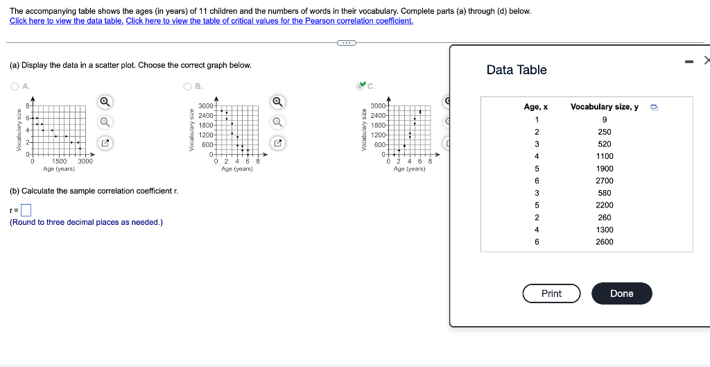 Solved The accompanying table shows the ages (in years) of | Chegg.com
