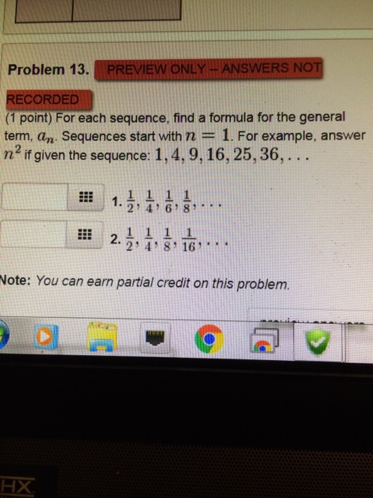 Solved For each sequence, find a formula for the general | Chegg.com