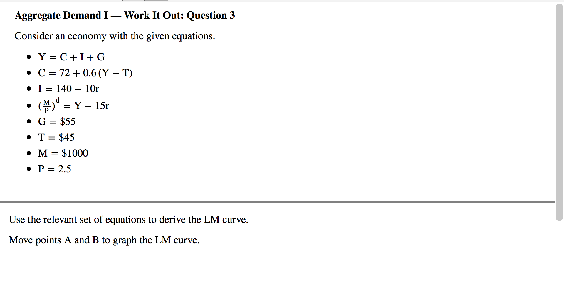 Solved Aggregate Demand I — Work It Out: Question 3 Consider | Chegg.com