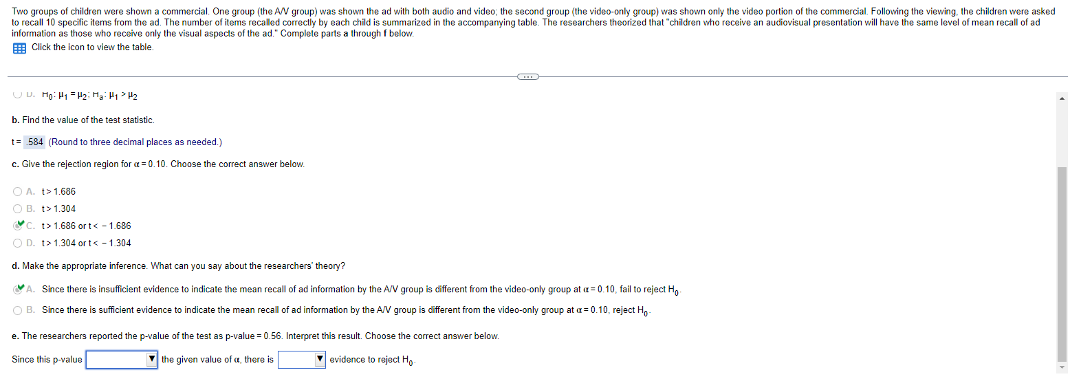 Solved information as those who receive only the visual | Chegg.com