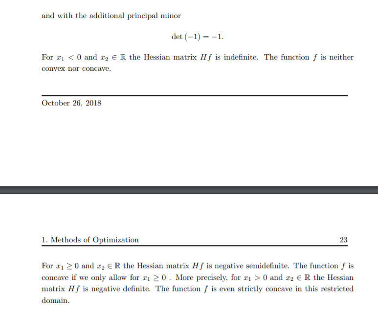 Solved Exercise 9. Construct the Hessian matrix of the | Chegg.com