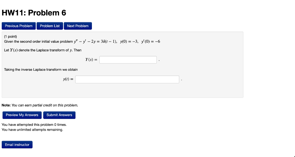 Solved HW11: Problem 6 Previous Problem Problem List Next | Chegg.com