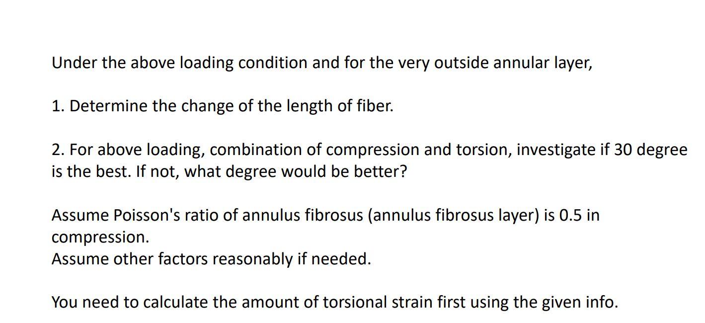 Solved Collagen fibers in annulus fibrosus are in 30 degree | Chegg.com