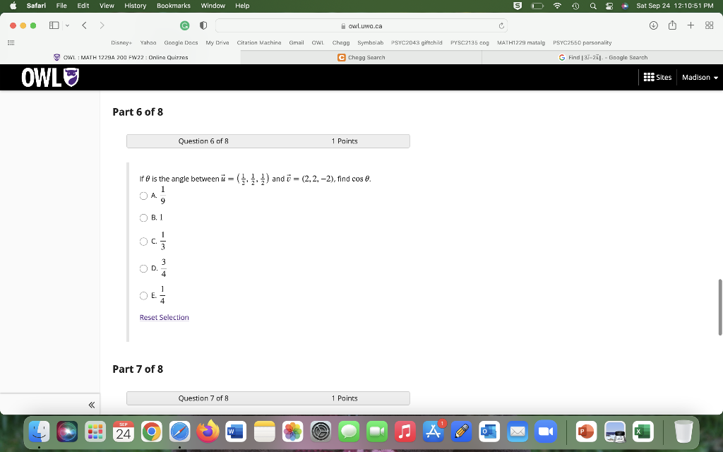 Solved If θ is the angle between u=(21,21,21) and | Chegg.com