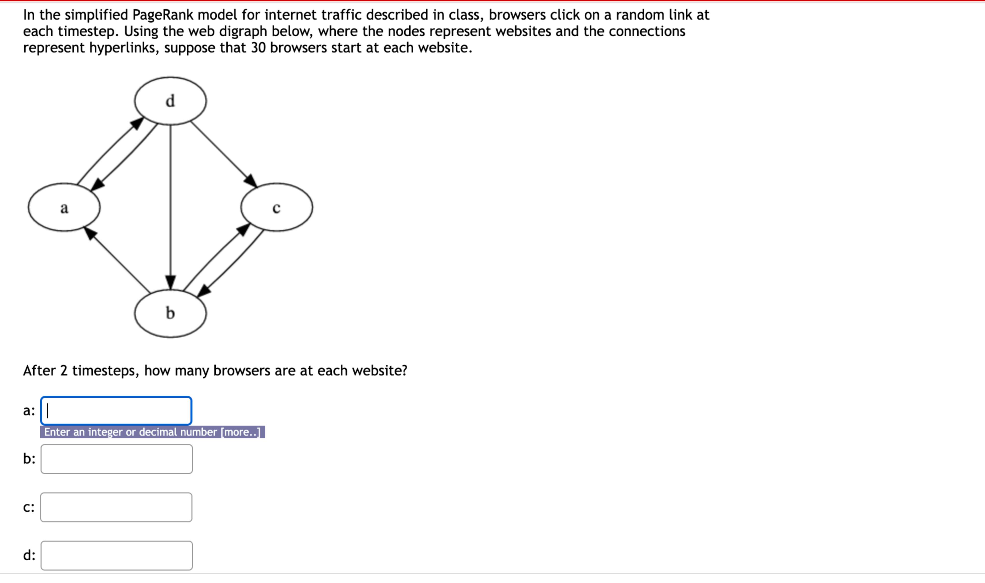 solved-in-the-simplified-pagerank-model-for-internet-traffic-chegg