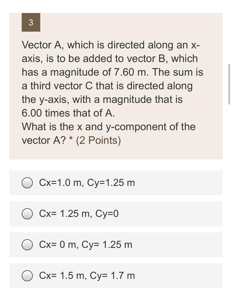 Solved Vector A, which is directed along an x− axis, is to | Chegg.com