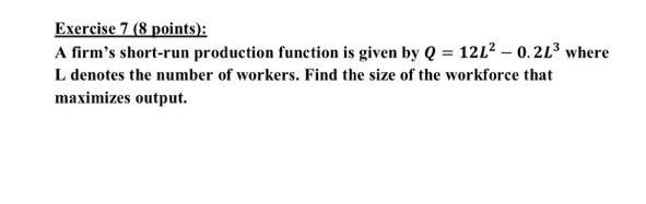 Solved Exercise 6 (10 points): Find expressions for all | Chegg.com