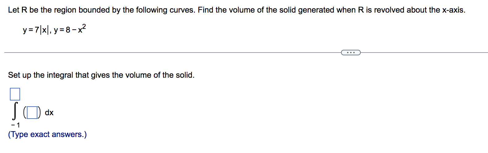 Solved Let R be the region bounded by the following curves. | Chegg.com