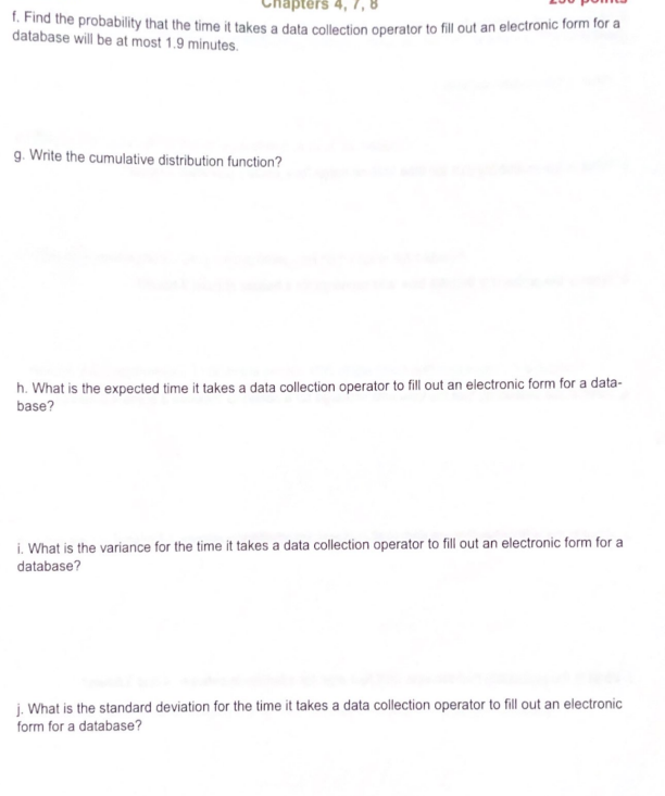 Solved 2. Suppose that the time it takes a data collection | Chegg.com