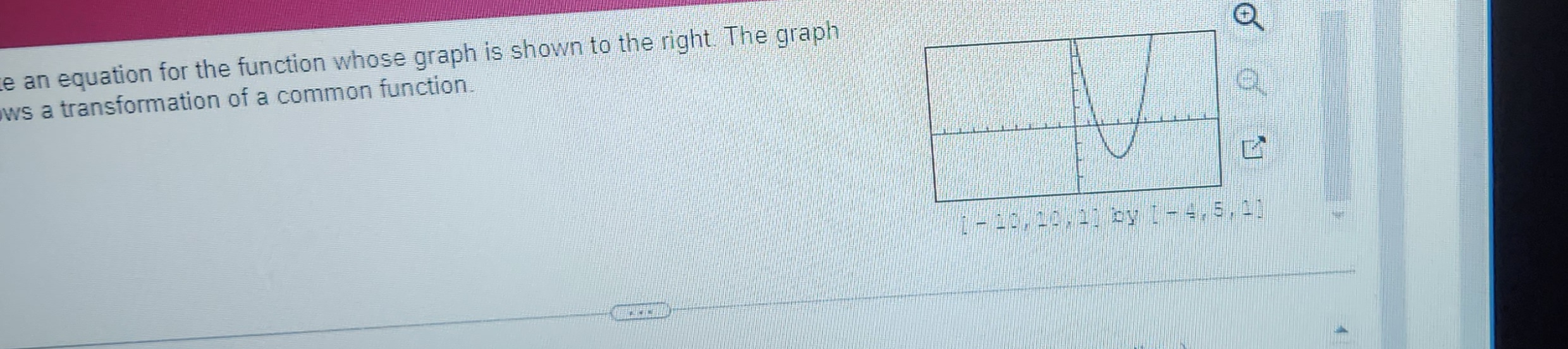 Solved e an equation for the function whose graph is shown | Chegg.com