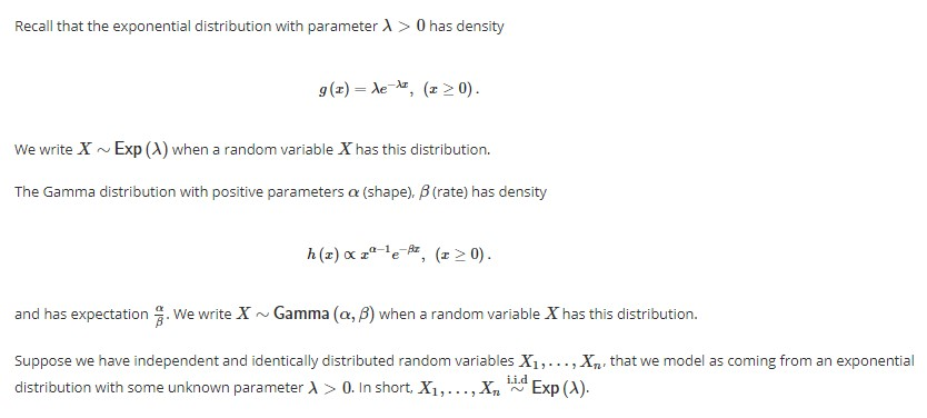 Solved Recall that the exponential distribution with | Chegg.com